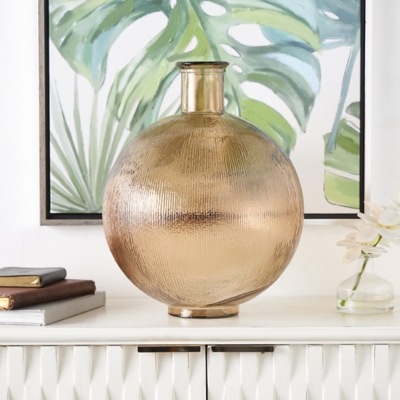 Click here for Bayberry Lane Ribbed Spanish Bottle Vase  Brown prices