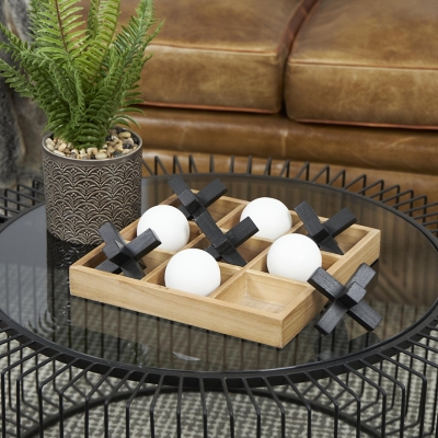 Click here for Bayberry Lane Tic Tac Toe Board Game  Brown prices