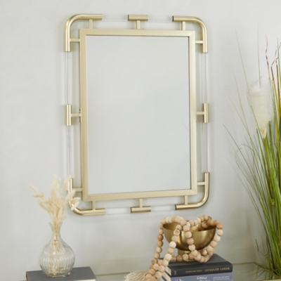 Click here for CosmoLiving by Cosmopolitan Wall Mirror  Gold prices