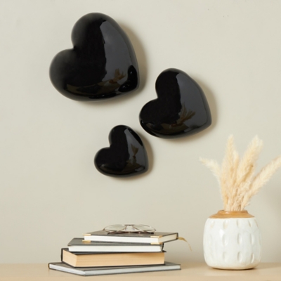 Click here for Bayberry Lane Heart Home Wall Decor Set  Black prices