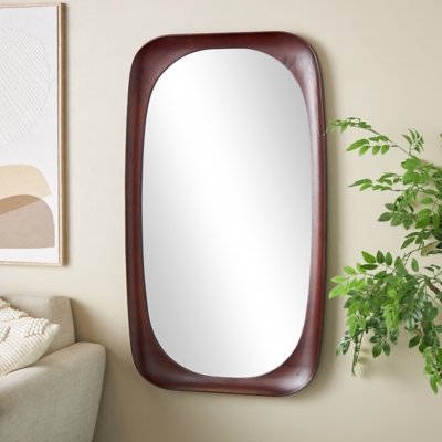 Click here for Bayberry Lane Minimalistic Wall Mirror  Dark Brown prices