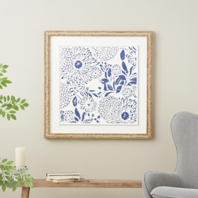 Bayberry Lane Handmade Seagrass Frame with Wall Decor | Ashley