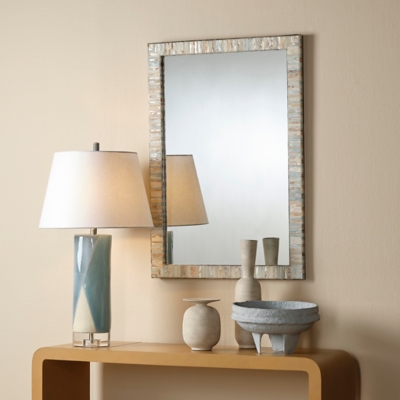 Click here for Relaxed Elegance Amber Wall Mirror  Blue prices