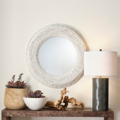 Click here for Relaxed Elegance Miramar Wall Mirror  White prices