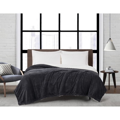 Click here for London Fog Corduroy Blanket  Gray prices