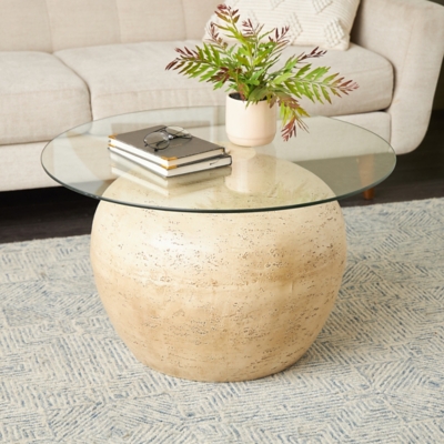 Click here for Bayberry Lane Round Coffee Table  Beige prices