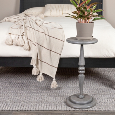 Click here for Storied Home Bishop Side Table  Dove Gray prices