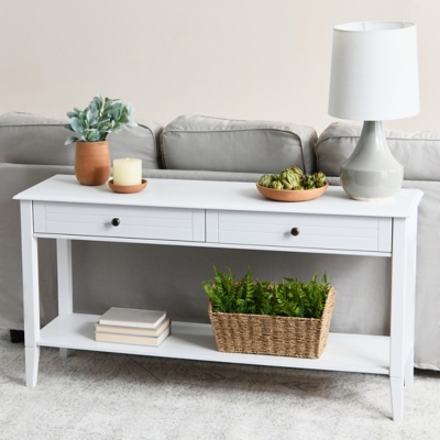 Click here for Storied Home Pleasantville Console Table  White prices