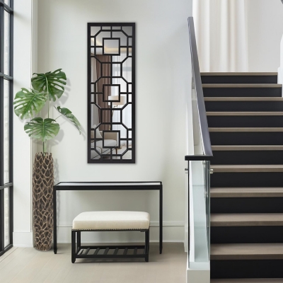 Click here for Howard Elliott Aldrich Accent Mirror  Matte Black prices