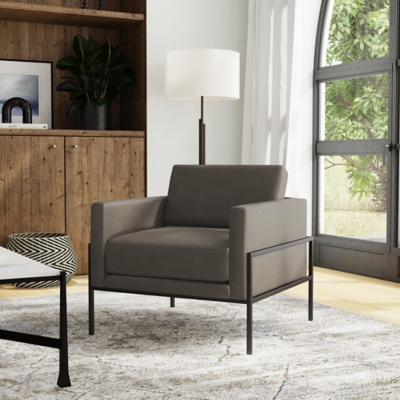 Click here for HomePop Accent Chair  Gray prices