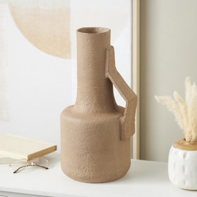 Click here for Bayberry Lane Triangular Handle Textured Vase  Bro... prices