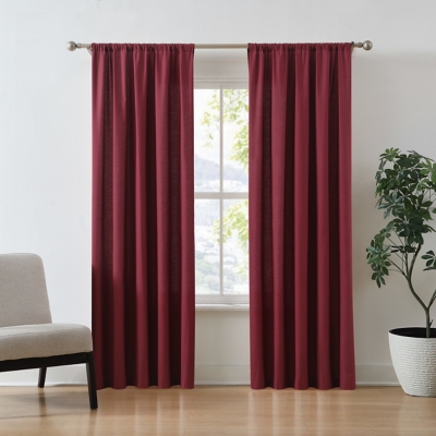 Click here for Brooklyn Loom 84 Window Panel Pair  Burgundy prices