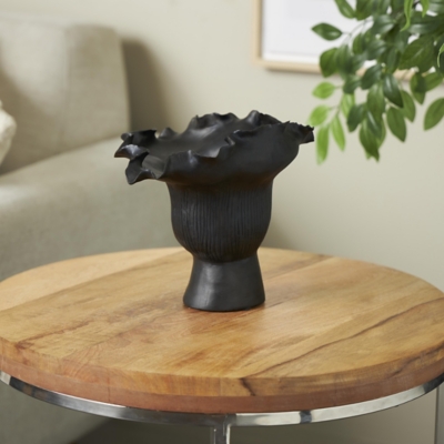 Click here for Bayberry Lane Floral Decorative Vase  Black prices