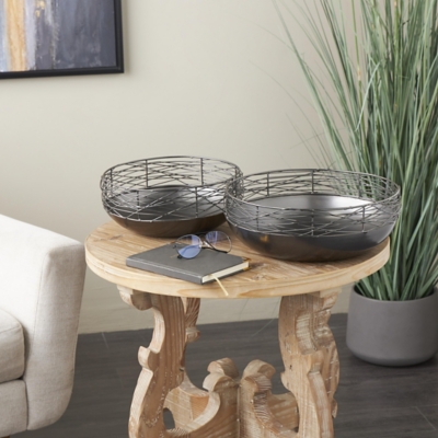 Click here for Bayberry Lane Decorative Bowl Set  Black prices