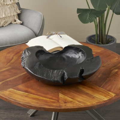 Click here for Bayberry Lane Live Edge Decorative Bowl  Black prices