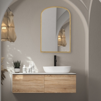 Click here for Exalted Living Radius Wall Mirror  Gold prices