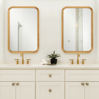 Click here for Exalted Living Rectangle Accent Mirror  Gold prices