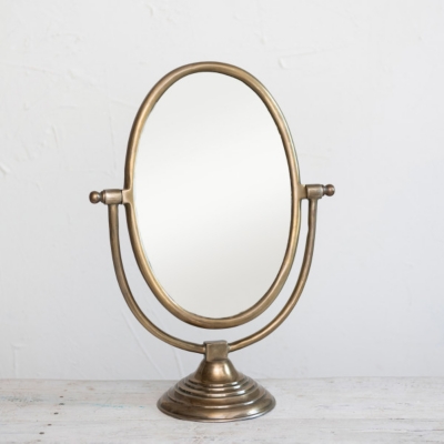 Click here for Storied Home Swivel Vanity Mirror  Brass prices