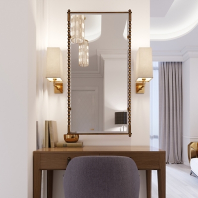 Click here for Storied Home Tall Wall Mirror  Antique Brass prices