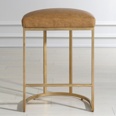 Click here for Exalted Living Counter Height Bar Stool  Brown prices