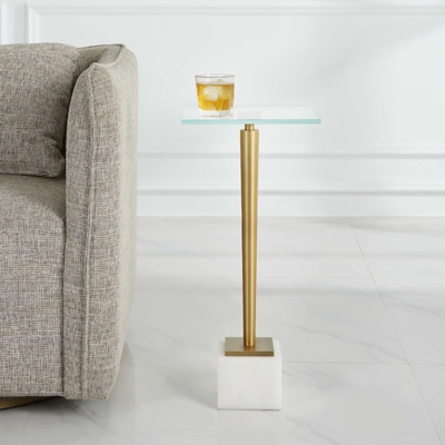 Click here for Exalted Living Slender Accent Table  White prices