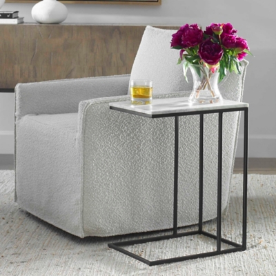 Click here for Exalted Living Morwad Accent Table  White prices