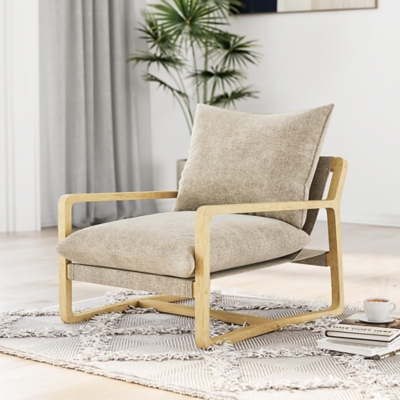 Click here for Atwater Living Krystal Accent Chair  Ivory prices