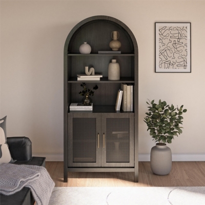 Click here for RealRooms Anaya 31 Accent Cabinet  Shadow Oak prices