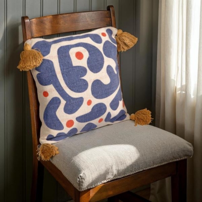 Click here for Storied Home Decorative Throw Pillow  Blue/White prices