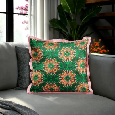 Click here for Storied Home Floral Decorative Throw Pillow  Green... prices