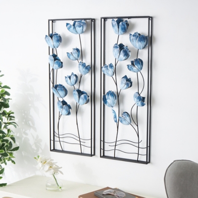 Click here for Bayberry Lane Floral Wall Decor  Blue prices