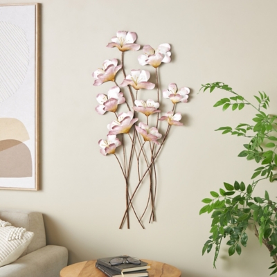Click here for Bayberry Lane Floral Wall Decor with Stems  Pink prices