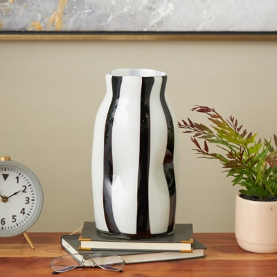 Click here for Bayberry Lane Decorative Vase with Black Stripes... prices