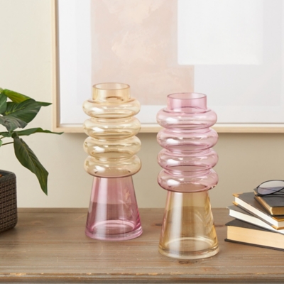 Click here for Bayberry Lane Tinted Vase (Set of 2)  Multi prices