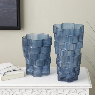Click here for Bayberry Lane Vase (Set of 2)  Blue prices