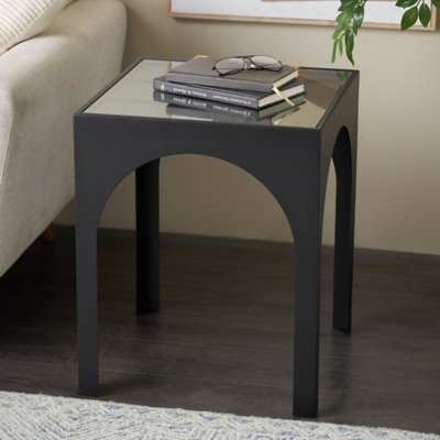 Click here for Bayberry Lane Geometric Accent End Table  Black prices