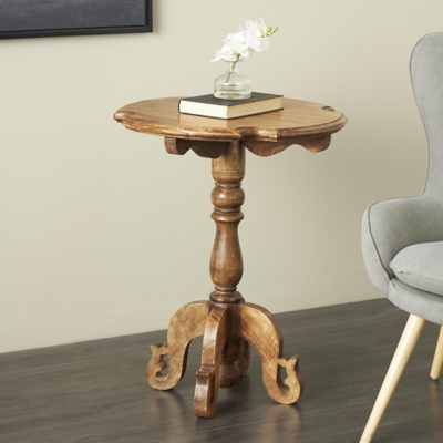 Click here for Bayberry Lane Solid Accent Table  Brown prices