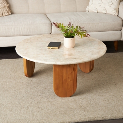 Click here for Bayberry Lane Round Coffee Table  Brown prices