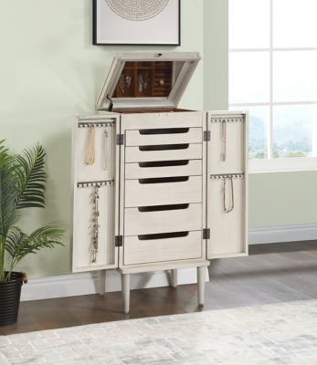 Click here for Bayberry Lane Jewelry Cabinet  Light Gray prices