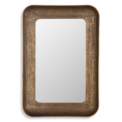 Click here for Ashley Luxe Cast Sloped Frame Wall Mirror  Brass F... prices