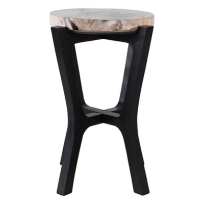 Click here for Ashley Luxe Crafted Wood Accent Table  Black/White prices