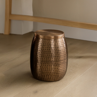 Click here for HAPPIMESS Merida Storage Side Table  Antique Coppe... prices