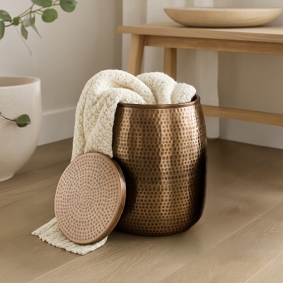 Click here for HAPPIMESS Merida Round Storage Side Table  Antique... prices