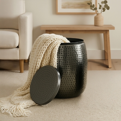 Click here for HAPPIMESS Merida Round Storage Side Table  Antique... prices