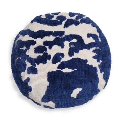 Click here for TOV Furniture Coasts Tufted Round Pillow  Royal Bl... prices
