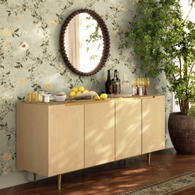 Click here for TOV Furniture Baria Wall Mirror  Walnut prices