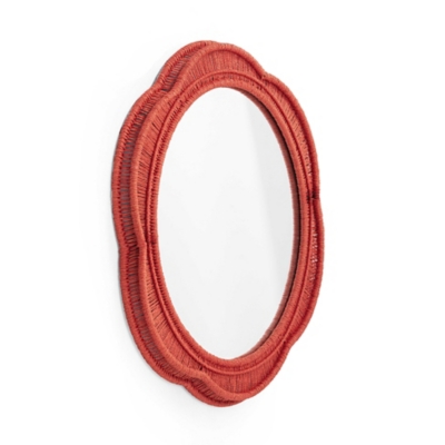 Click here for TOV Furniture Zeva Wall Mirror  Red prices