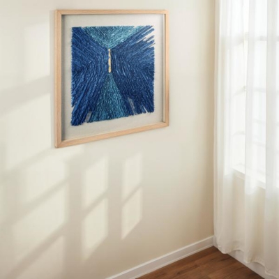 Click here for Storied Home Shadow Box Wall Decor  Blue/Tan prices