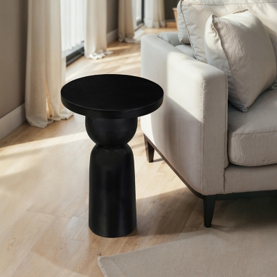 Click here for Benzara Tia End Table  Black prices
