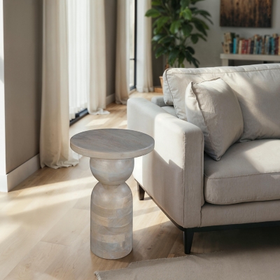 Click here for Benzara Tia End Table  Natural Brown/Beige prices